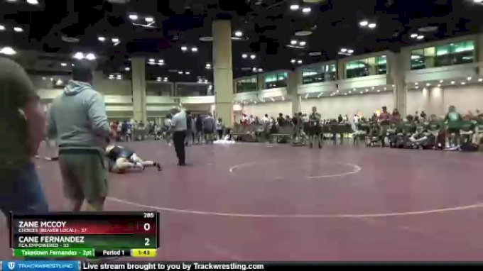 285 lbs Round 7 (10 Team) - Cane Fernandez, FCA Empowered vs Zane Mccoy ...