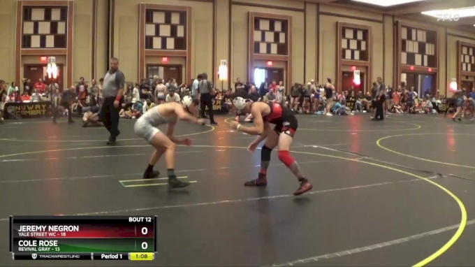 130 lbs Finals (8 Team) - Jeremy Negron, Yale Street WC vs Cole Rose ...