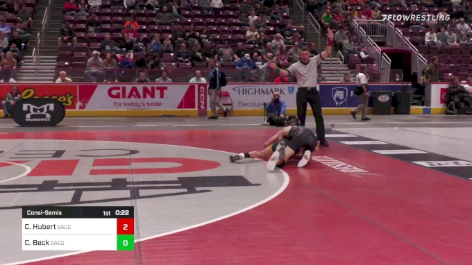 106 lbs Consolation - Cole Hubert, Saucon Valley vs Carter Beck, Saegertown