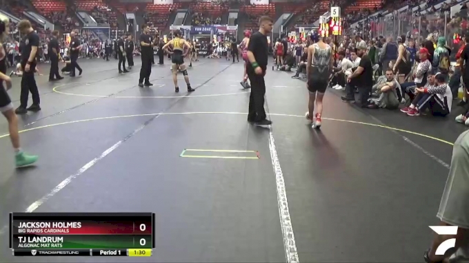 85 lbs Champ. Round 2 - Tj Landrum, Algonac Mat Rats vs Jackson Holmes ...