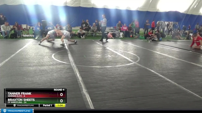 132 lbs Round 4 (8 Team) - Braxton Sheets, CP Wrestling vs Tanner Frank ...