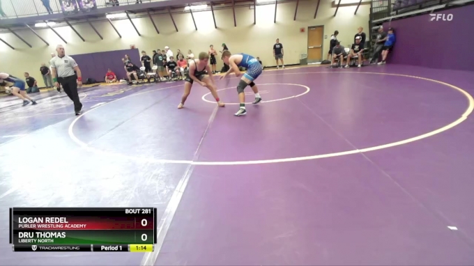 150 lbs Cons. Round 3 - Logan Redel, Purler Wrestling Academy vs Dru ...