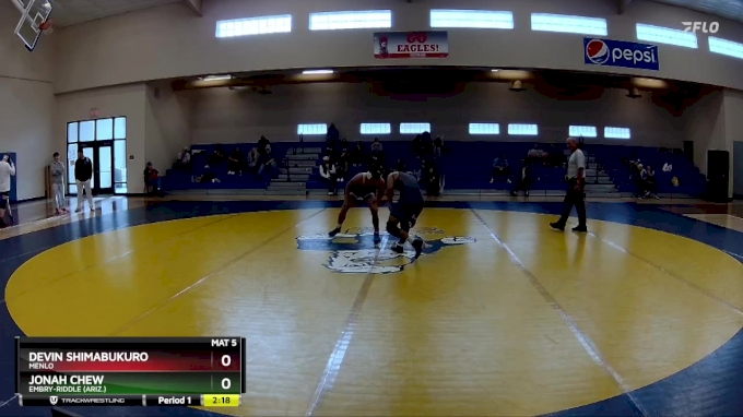 149 lbs Cons. Round 4 - Devin Shimabukuro, Menlo vs Jonah Chew, Embry ...