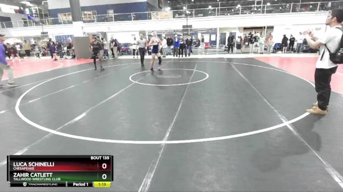 135 lbs Quarterfinal - Luca Schinelli, Chesapeake vs Zahir Catlett ...