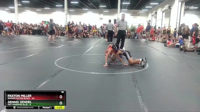 76 lbs Round 4 (6 Team) - Dennis Gendel, Mat Warriors Blue vs Paxton ...