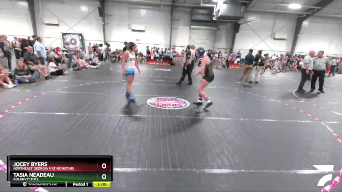 140/145 Round 2 - Jocey Byers, Northeast Georgia Mat Monstars vs Tasia ...