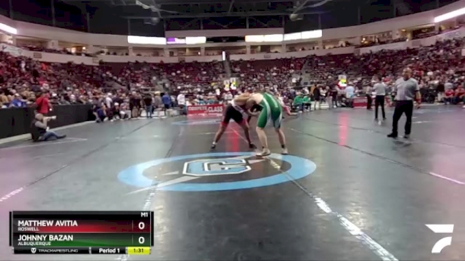 5A 189 lbs Champ. Round 1 - Johnny Bazan, Albuquerque vs Matthew Avitia ...