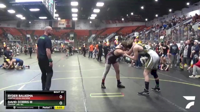 170 lbs 3rd Place Match - David Dorris Iii, Center Line WC vs Ryder ...