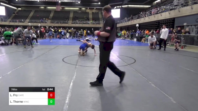 78 lbs 5th Place - Landon Fry, Cape May Court House vs Luke Thorne ...