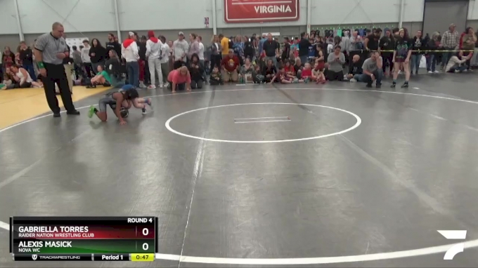 65-69 lbs Round 4 - Alexis Masick, Nova WC vs Gabriella Torres, Raider ...