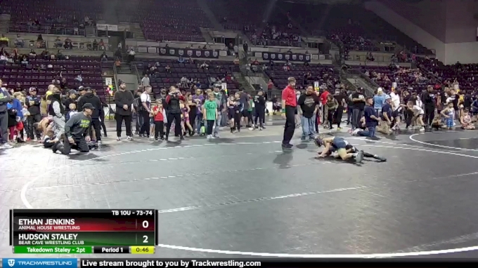 73-74 lbs Round 2 - Hudson Staley, Bear Cave Wrestling Club vs Ethan ...