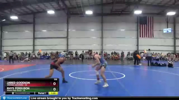 115 lbs Round 3 (6 Team) - Rhys Ferguson, Maryland Gold vs Jared ...