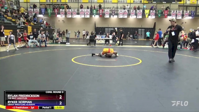 74 lbs Cons. Round 3 - Rylan Fredrickson, The Best Wrestler vs Ryker ...