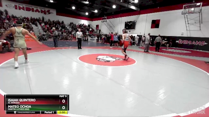 120 lbs Semifinal - Isaiah Quintero, El Dorado vs Mateo Ochoa, Martin ...
