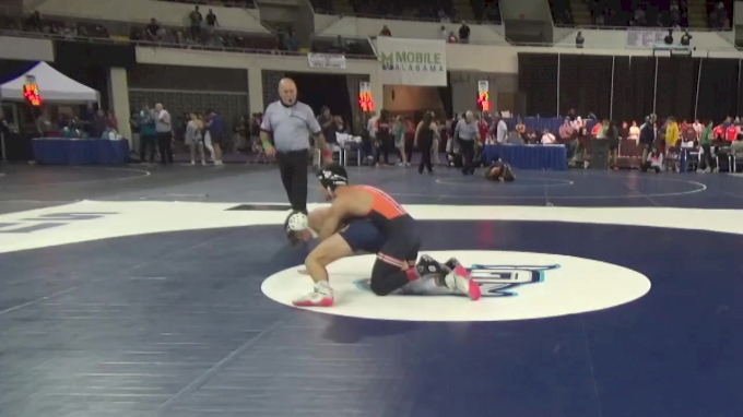 144 Elite Varsity Champ. Round 1 - Reece Knight, Catholic vs Cole Reid ...