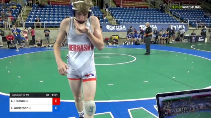 100 lbs Consi Of 16 #1 - Archer Heelan, Nebraska vs Trever Anderson, Iowa