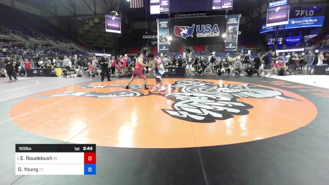 165 lbs Cons 8 #2 - Evan Roudebush, IN vs Donell Young, CT