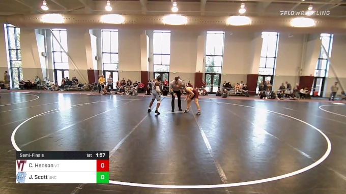 149 lbs Semifinal - Caleb Henson, Virginia Tech vs Jayden Scott, North ...