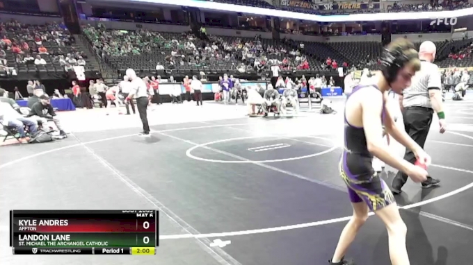 106 Class 2 lbs Champ. Round 1 - Landon Lane, St. Michael The Archangel ...