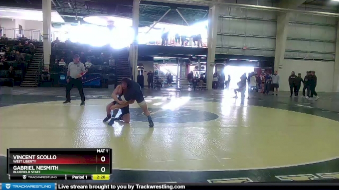 133 lbs Champ. Round 1 - Vincent Scollo, West Liberty vs Gabriel ...