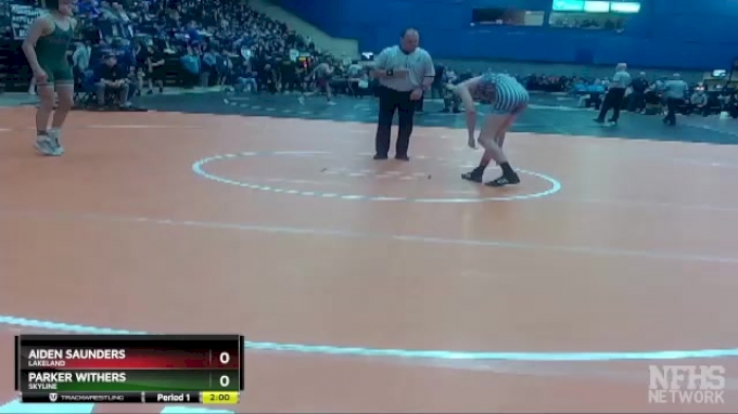 3 - 120 lbs Champ. Round 1 - Aiden Saunders, Lakeland vs Parker Withers ...