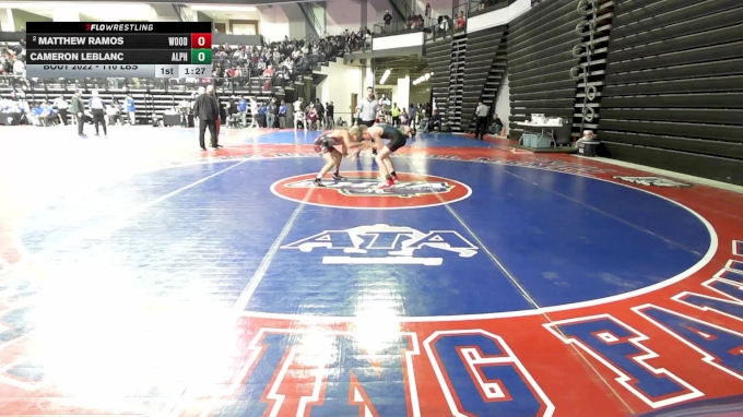 110 lbs Round Of 16 - Matthew Ramos, Woodland Wrestling vs Cameron ...
