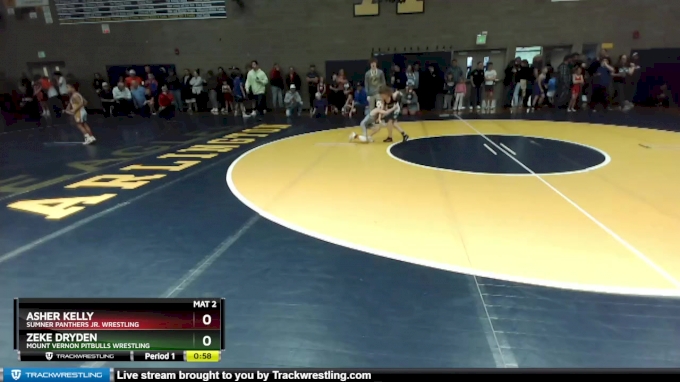 53 lbs Quarterfinal - Zeke Dryden, Mount Vernon Pitbulls Wrestling vs ...