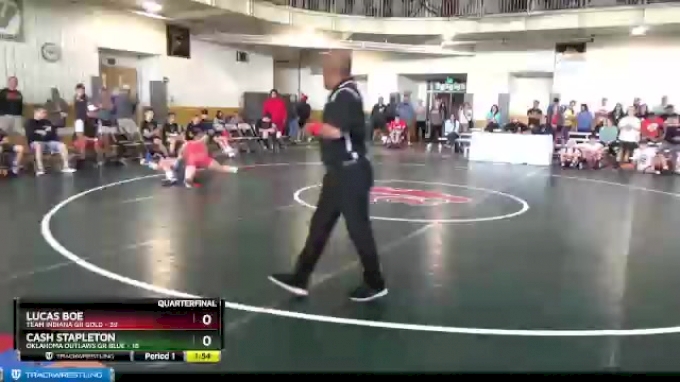 136 lbs Quarterfinals (8 Team) - Lucas Boe, Team Indiana GR Gold vs ...