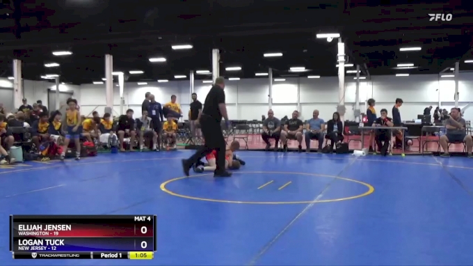 71 lbs Placement Matches (8 Team) - Elijah Jensen, Washington vs Logan ...
