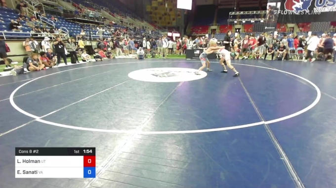 120 lbs Cons 8 #2 - Ladd Holman, Utah vs Evan Sanati, Virginia