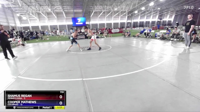 113 lbs Placement Matches (8 Team) - Shamus Regan, Pennsylvania vs ...