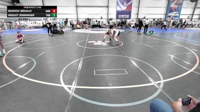 100 lbs Rr Rnd 1 - Blake Telenko, All-American Wrestling Club MS vs ...