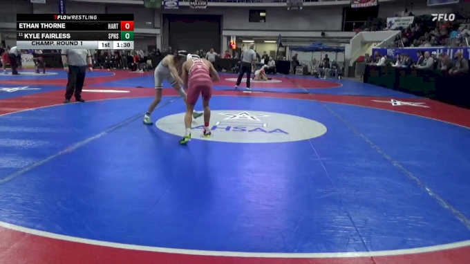 6A 126 lbs Champ. Round 1 - Kyle Fairless, Spain Park HS vs Ethan ...