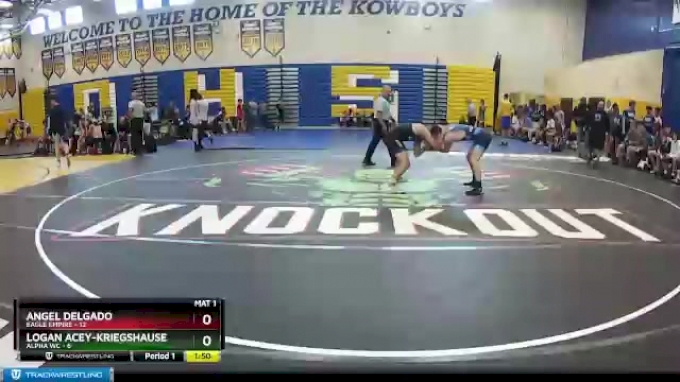 126 lbs Round 6 (8 Team) - Angel Delgado, Eagle Empire vs Logan Acey ...