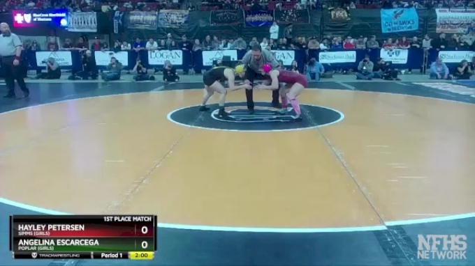 G - 107 lbs 1st Place Match - Hayley Petersen, Simms (Girls) vs ...