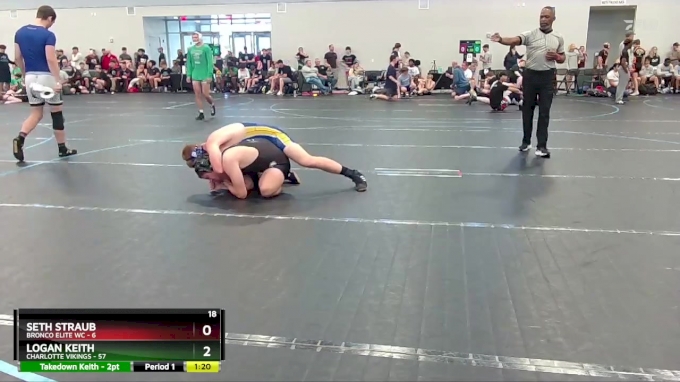 175 lbs Round 3 (6 Team) - Logan Keith, Charlotte Vikings vs Seth ...