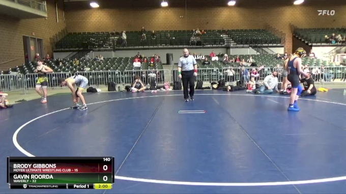 140 lbs Round 3 (4 Team) - Brody Gibbons, Moyer Ultimate Wrestling Club ...
