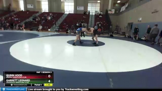 160 lbs Round 2 - Quinn Hood, Grizzly Wrestling Club vs Garrett Leonard ...