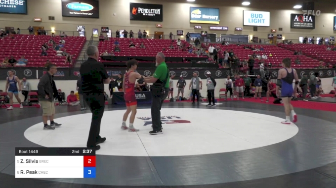 55 kg Cons 4 - Zachary Silvis, Greco-Roman Development vs Rhett Peak ...