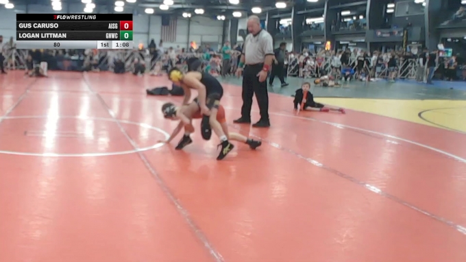 80 lbs Round 3 - 12:30pm Saturday - Logan Littman, Great Neck W.C. vs ...