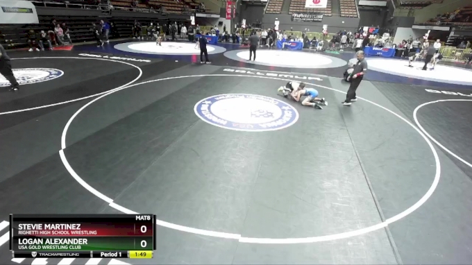 113 lbs Champ. Round 2 - Stevie Martinez, Righetti High School ...