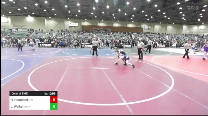 78 lbs Consi Of 8 #2 - Hunter Hoagland, Mat Sense vs Jt Walker, Nevada ...