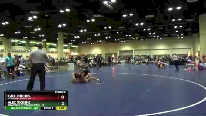 120 lbs Round 8 (10 Team) - Alex Mickens, Columbus St. Francis DeSales ...