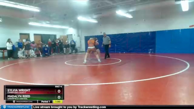 160 lbs Cons. Round 2 - Sylvia Wright, Crawford County vs Madalyn Reed ...