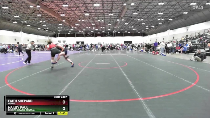 145 lbs Cons. Round 2 - Faith Shepard, Ozark vs Hailey Paul, Francis ...