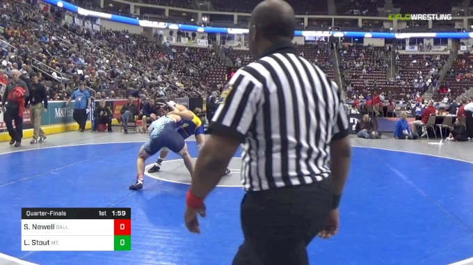 182 lbs Quarterfinal - Steven Newell, Dallas vs Luke Stout, Mt. Lebanon