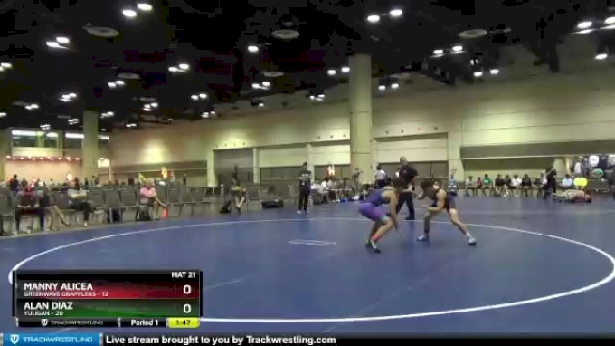 145 lbs Semis & Wb (16 Team) - Alan Diaz, Yuligan vs Manny Alicea ...