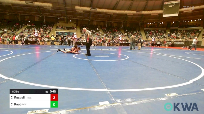 110 lbs Round Of 16 - Caden Russell, Team Tulsa Wrestling Club vs ...