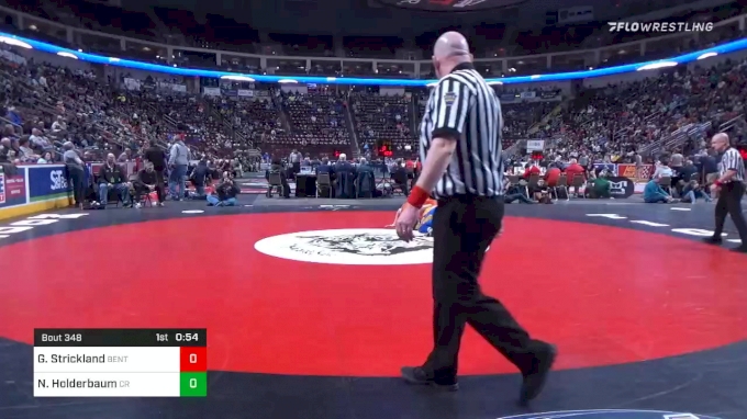 120 lbs Consolation - Gable Strickland, Benton vs Nate Holderbaum ...