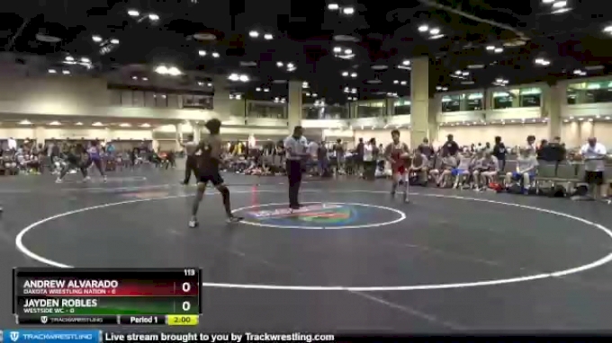 113 lbs Round 8 (10 Team) - Jayden Robles, Westside WC vs Andrew ...